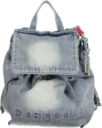 Desigual Femme, Sacs, Bleu, Taille: ONE Size Half Logo Luena Mini Backpack
