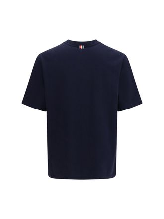 Thom Browne Colorblock with 4-Bar Detail T-Shirt - Gray