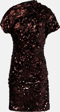 Ganni Minikleid mit Pailletten