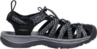 Keen Damen Trekkingsandale WHISPER W-BLACK/STEEL GREY