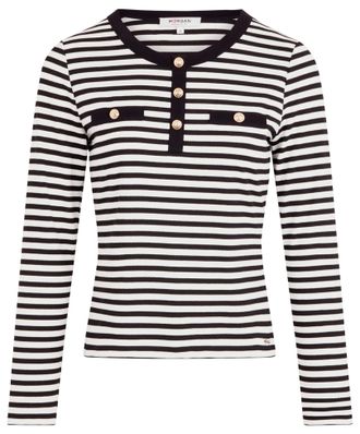 Morgan Damen 251-tscoop T-Shirt, Off White/Schwarz, Small