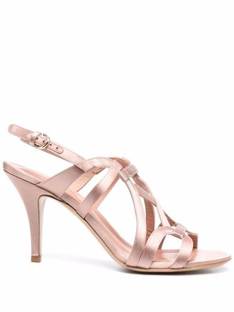 Ferragamo sandales Gal 85 mm à brides - Rose
