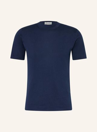 John Smedley T-Shirt Lorca blau