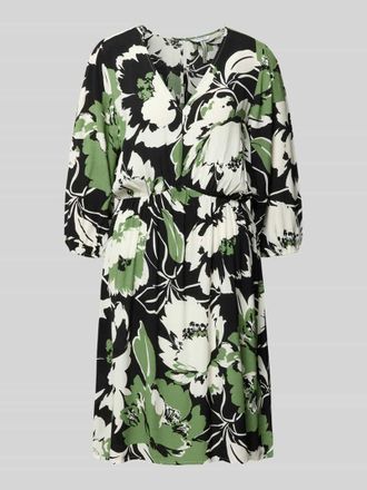 Zabaione Knielanges Kleid aus Viskose im Allover-Look Modell Fe44li