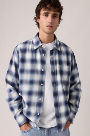 Levi's Surchemise Duboce Boxy - Homme - Bleu / James Plaid Rain Washed - S