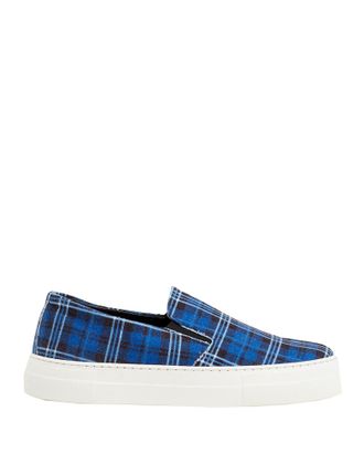 8 by YOOX TARTAN PATTERN LEATHER TRAINERS