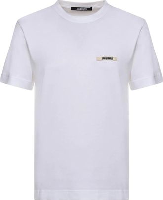 Jacquemus Femme, Tops, Blanc, Taille: 38 FR Le T-shirt Le Grosgrain