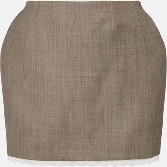 Magda Butrym Mini-jupe en laine