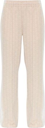Lacoste Flared Monogram Sweatpants - - Trousers - Damen - Beige - 2XS
