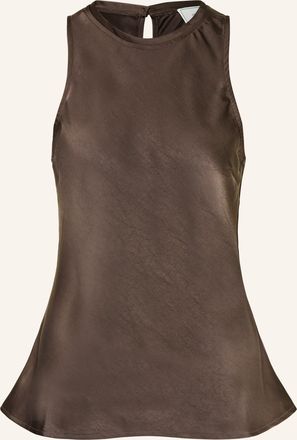 Neo Noir Neo Noir Blusentop Celina Aus Satin braun