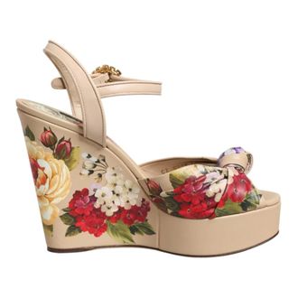 Dolce & Gabbana Sandalen mit Keilabsatz - - Shoes - Damen - Mehrfarbig - 35 1/2 EU