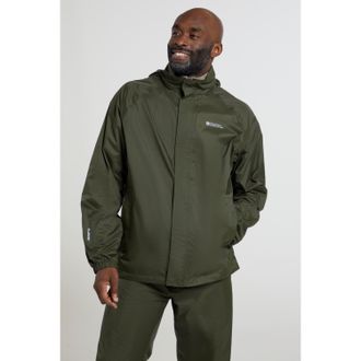 Mountain Warehouse Pakka II Jacke, wasserfest f&uuml;r Herren (Dunkel-Khaki)