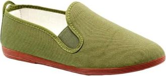 Javer Baskets Kung-FU en toile pour femme, kaki, 39 EU