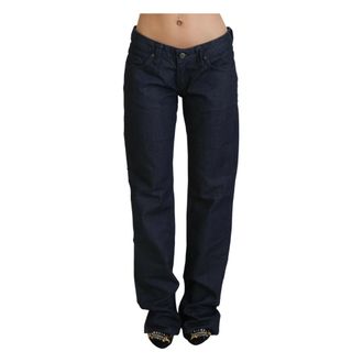 Exte Dunkelblaue H&uuml;ftjeans mit geradem Schnitt - - Jeans - Damen - Blau - W26