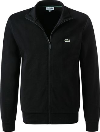 Lacoste Herren Sweatjacke schwarz unifarben