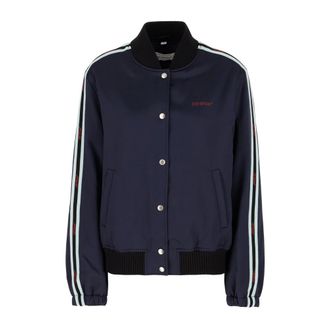 Off-white Stripe Detail Jacket - - Jackets - Damen - Blau - M