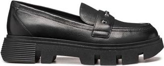 Geox Femme D Vilde Mocassins, Noir, 37 EU