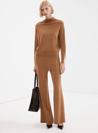 Mango Pull col chemin&eacute;e &agrave; rayures en contraste marron moyen - Femme - XXS - MANGO