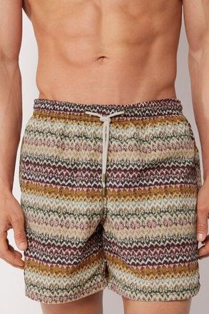 Calzedonia Bade-boxershorts Mit Muster F&uuml;r Herren Formentera Grun