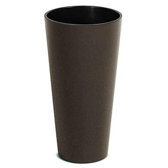 Prosperplast Hoher und runder Pflanzk&uuml;bel, ohne Tank, 30x30x57,2cm, Inhalt 15 L