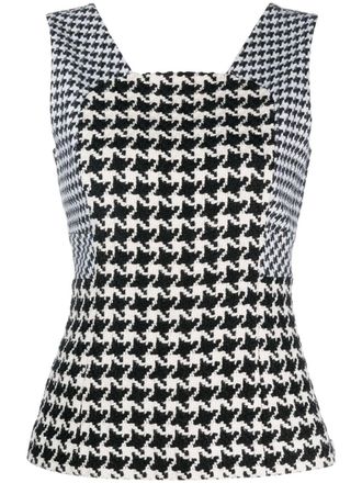 Dior haut à motif pied-de-poule (2010) - Noir