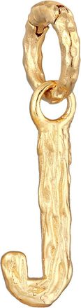 Elli Anhänger Damen Buchstabe J Organic Look in 925 Sterling Silber vergoldet