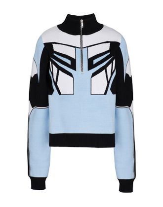 8 by YOOX VISCOSE BLEND BIKER ZIP-UP JUMPER