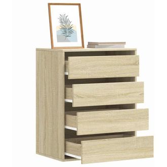 vidaXL Commode dangle ch&ecirc;ne sonoma 60x41x76 cm bois ding&eacute;nierie - Vidaxl