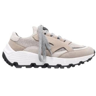 Brunello Cucinelli Baskets basses Trekk - Femme - Chaussures - Beige - Taille: 38 EU