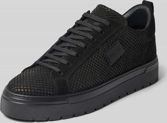 Antony Morato Sneaker aus echtem Leder mit Strukturmuster