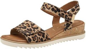 Tamaris Sandales pour femme Vegan confortables, l&eacute;opard, 37 EU