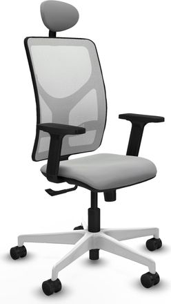 Piqueras y Crespo Gepolsterter B&uuml;rostuhl mit 2D-Armlehnen, h&ouml;henverstellbare Lendenwirbelst&uuml;tze und festes Kopfteil, ausgestattet mit 3 Positionen und Schneideschaum, W