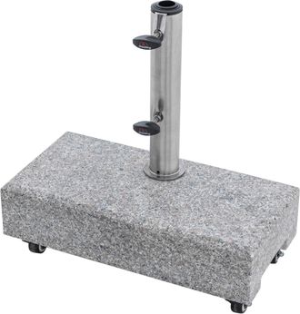 Doppler Granit-Schirmsockel, grau, ca. 16 x 45 x 33 cm, 25 kg