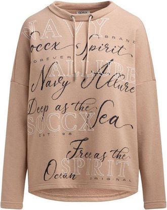 soccx Sweater mit verl&auml;ngertem Saum hinten