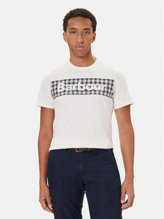 Barbour T-Shirt MTS1496WH32 Wei&szlig; Regular Fit