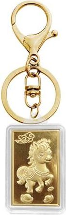 Generico Pendentif Sac &agrave; dos en forme de cheval Pendentif avec symbole de - Porte-cl&eacute;s pour le Nouvel An, adulte, enfant, ami de la famille, festival dhiver, s