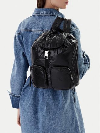 Calvin Klein Rucksack Pocket Nylon Flap Backpack LV04F3406G Schwarz
