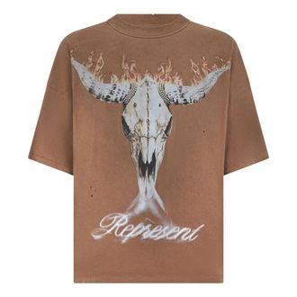 Represent Oversized T-Shirt - - Tops - Herren - Braun - L