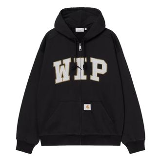 Carhartt Work in Progress Hooded WIP Sweat Jacket - - Sweatshirts & Hoodies - Herren - Schwarzk - XL