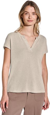 Street One Damen A323142 Strick-Look Shirt, Moonstone Sand, 40
