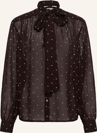 Part Two Bluse Mit Abnehmbarer Schluppe braun