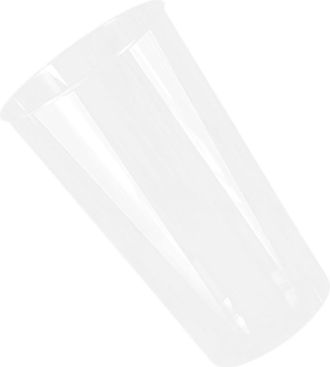 DOITOOL Transparenter Bruchsicherer Blumen Eimer aus PE Kunststoff Zylindrische Blumenvase für Frische Blumenarrangements Multifunktional als Aufbewahrung und