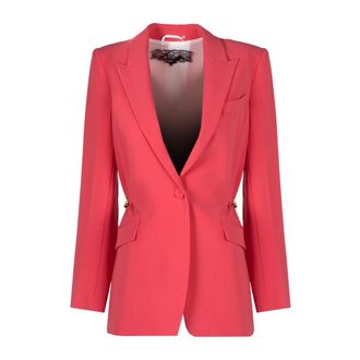 Patrizia Pepe Gekn&ouml;pfter Blazer mit abnehmbarer Kette - - Jackets - Damen - Rot - L