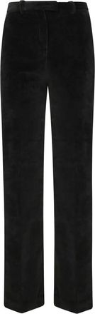 Circolo 1901 Femme, Pantalons, Noir, Taille: 42 FR Pantalon Large en Velours Lisse