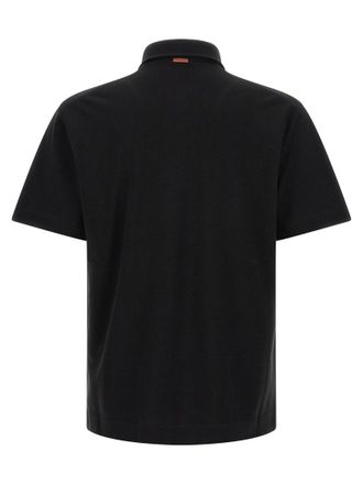 Ermenegildo Zegna Pure Cotton Polo Shirt - Black