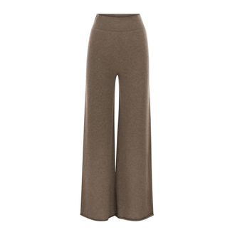 VANIS&Eacute; Weite Strickhose - - Trousers - Damen - Braun - L