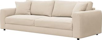 Studio Copenhagen home24 3-Sitzer Sofa Beige/Beige Webstoff Saia 238 x 79 x 106cm Modern