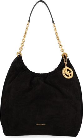 Michael Michael Kors Womens Shoulder Bag Indie Large Black Calf Leather