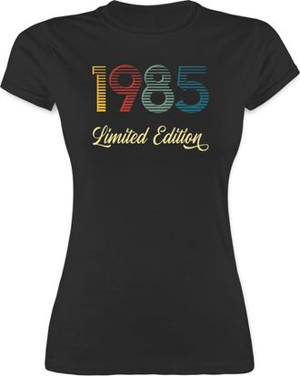 Shirtracer Shirt Damen - 40. Geburtstag - Limited Edition 1985 Vierzigster - XXL - Schwarz - 40 Outfits 40er Jahre Outfit 40.Geburtstag 1983 Tshirt Frauen Gesche