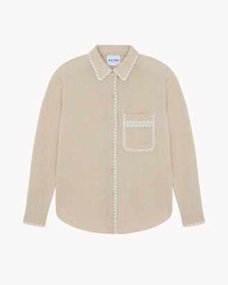 Kujten Chemise femme surpiqure contrast&eacute;e - Chemise Amina